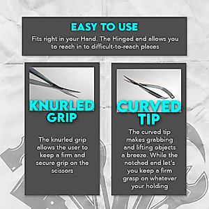 SE 4-1/2" Curved Iris Scissors with Spring - SP46C