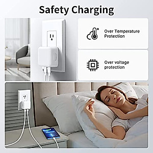 iPhone Fast Charger, 40W Super Dual USB C Wall Charger [MFi Certified] Double Port Apple USB C Charger with USB C to Lightning Cable and USB C to C Cable for iPhone 14 13 12 11 Pro Max Mini Pro iPad