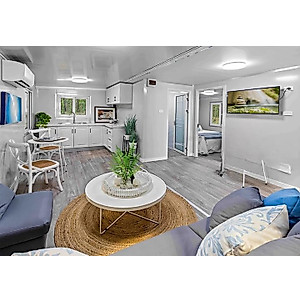 Generic Portable Prefabricated 40 FT Tiny Expandable Container House Standard with ensuite,2 Bedroom Granny Flat- Equipped with 3 Rooms, a Living Room, a Toilet and a Bathroom., Customizable