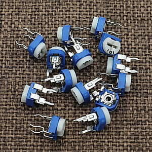 300Pcs 15 Value 100 ohm- 2M ohm Trimpot Variable Resistor 6mm Potentiometer Assortment Kit
