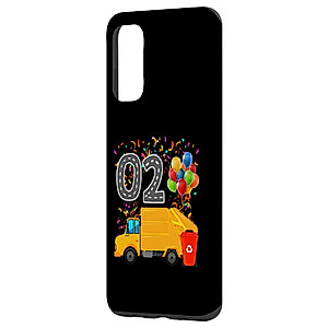 Galaxy S20 Happy O2 Birthday Rear Loader Garbage Truck Case
