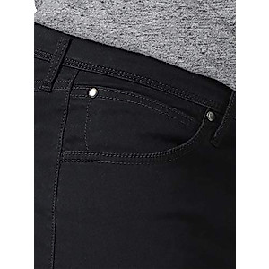 Wrangler Authentics Men's Straight Fit Twill Pant, Caviar, 34W x 30L