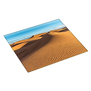 Sand Dunes in The Sahara Desert Printed Drying Mat For Kitchen Ultra Absorbent Microfiber Dishes Drainer Mats Non-Slip Silicone Quick Dry Pad - 18 X 16inch