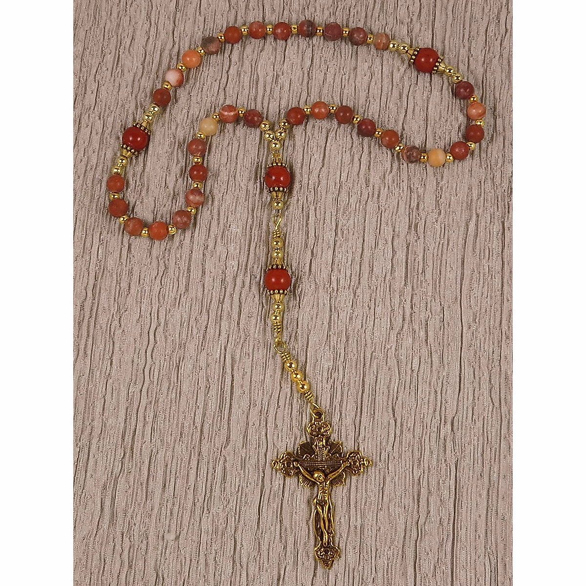Greek Eastern Orthodox Rosary Red Italian Onyx Chotki Komboskini Handmade Prayer Beads Gift