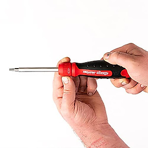 Megapro Marketing USA NC 211R2C36RD Ratcheting Screwdriver,Red