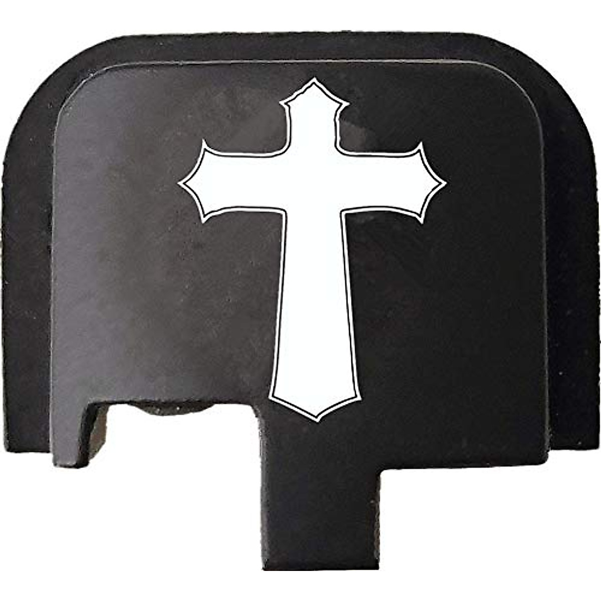SHOOSPORT Laser Engraved Aluminum Rear Cover Slide Back Butt Plate for Taurus G2 G2C G3 G3C 9mm & Millennium PT111 G2 PT140 and P709 P740 G2S G3S, Cross