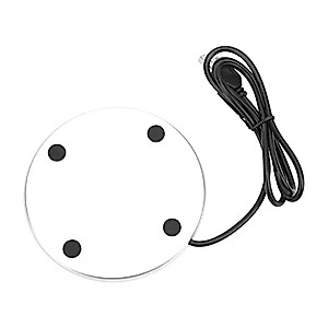 USB Candle Warmer, Candle Warmer Plate Auto Shut Off Small Portable 5V 2A Coffee Warmer for Home Office(Silver)