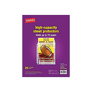 Staples 919789 High Capacity Sheet Protectors 25/Pack (15944)