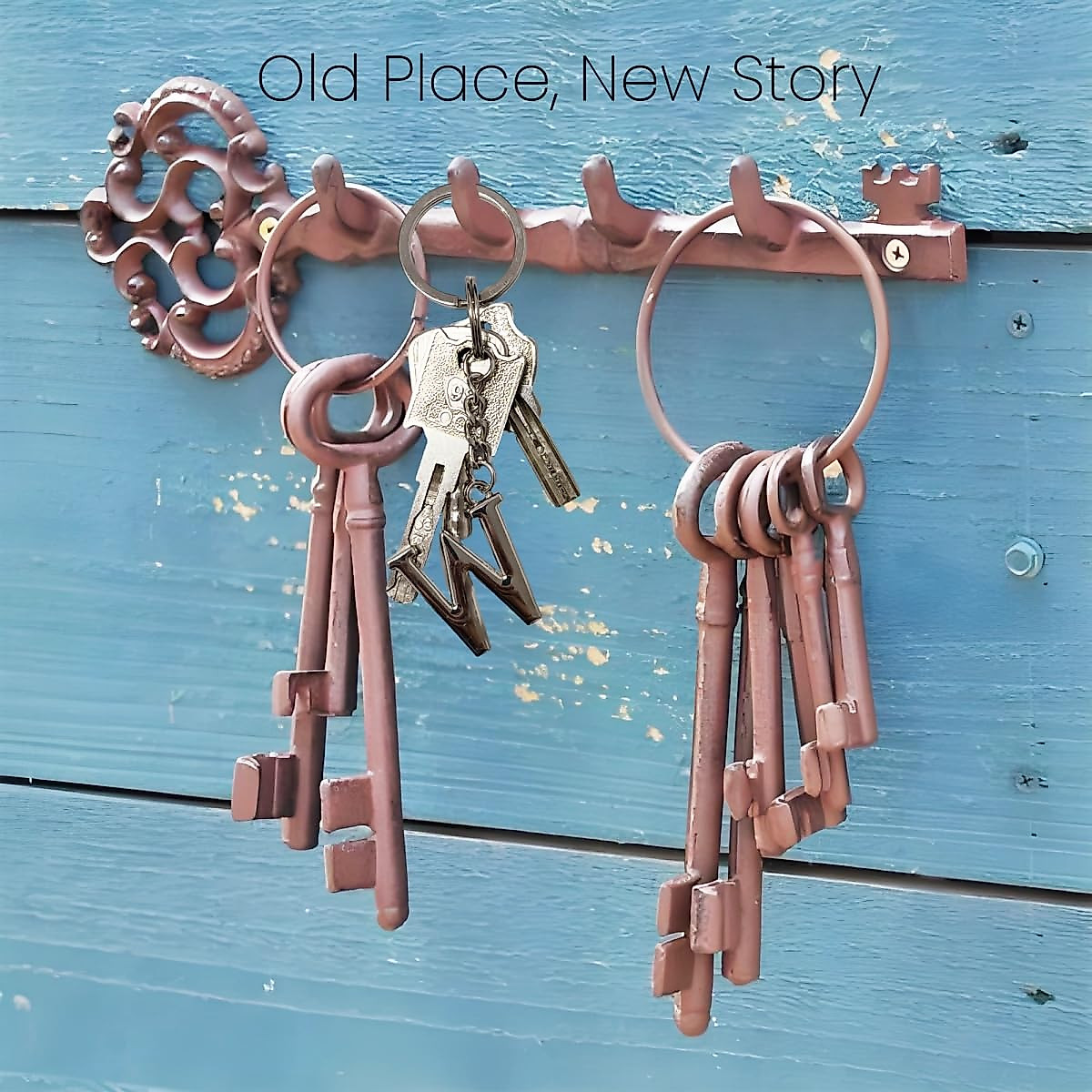 Yuxh Letter Keychain A-Z Alphabet Keyring DIY Key Ring Cool Little Gift,Silver J