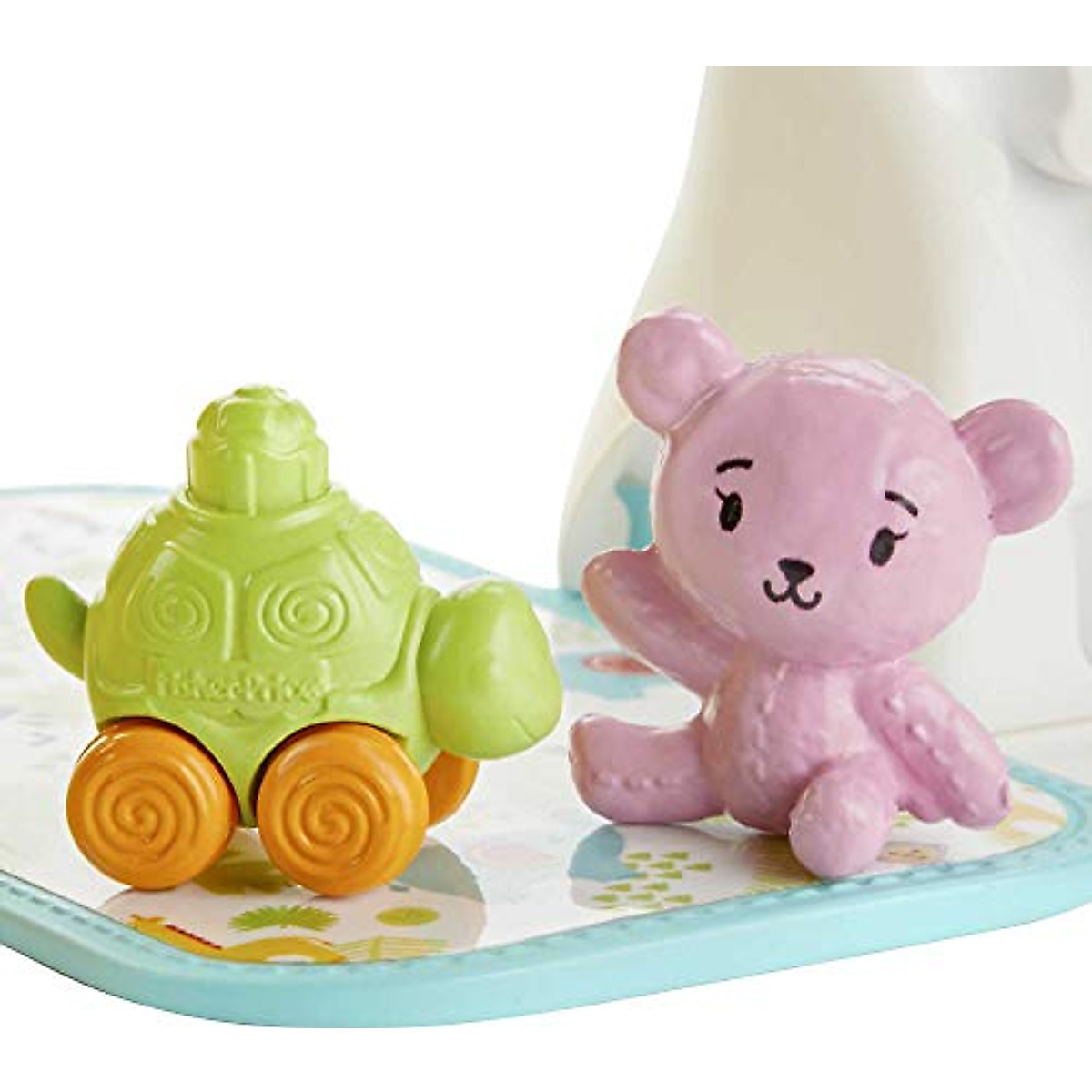 Barbie Skipper Babysitters Inc. Crawling and Playtime Playset with Baby Doll with Bobbling Head and Bottom, Floor Gym, Blanket and 6 Toy Accessories