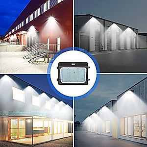 LED Wall Pack Lights 80W Dusk-to-Dawn Photocell 11680LM 110V Outdoor Wall Mount Lamp 800W Equivalent 5000K Daylight Commercial Security Lighting IP65 Waterproof Area Floodlights for Garage Warehouses