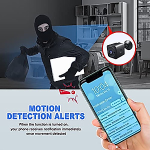 Hidden Camera Spy Camera Hidden Camera with Audio for Indoor and Outdoor 1080P Mini Spy Camera Two-Way Voice Night Vision and Motion Detection for Home Security Small Nanny Cam Live Feed App Control