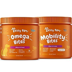 Omega 3 Alaskan Fish Oil Chew Treats for Dogs - with AlaskOmega for EPA & DHA + Glucosamine for Dogs - Hip & Joint Health Soft Chews with Chondroitin & MSM