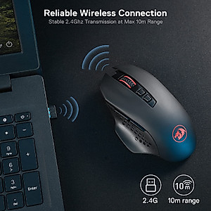 Redragon K585 One-Handed Keyboard and M656 Gainer Wireless Gaming Mouse Bundle