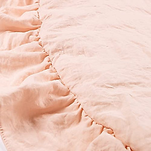 Lush Decor Baby Round Ruffle Play Mat Single 36" Diameter, Blush