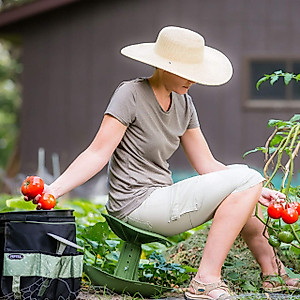 TheXceptional Rocking Garden Stool - Ergonomic ROCKr Gardening Chair with Tilting Base and Contoured Seat | Durable Gardening Seat | Made in USA by Vertex Products | Model EX120