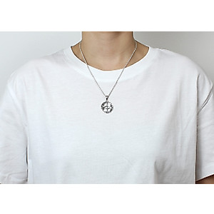 COSUMOSU Sterling Silver Chalice Well Pendant Charm Symbol of Avalon