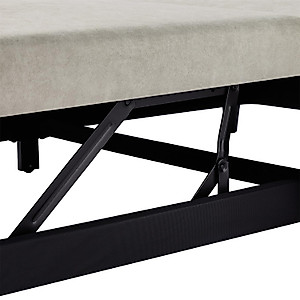 Merax 55.1" W Convertible Sofa Bed with Adjustable Backrest,2 Pillows,USB Ports and 6 Storage Side Pockets,Pull-Out Sleeper Sofabed Microfiber Loveseat Couch for Living Room, Bedroom, Apartment,Beige