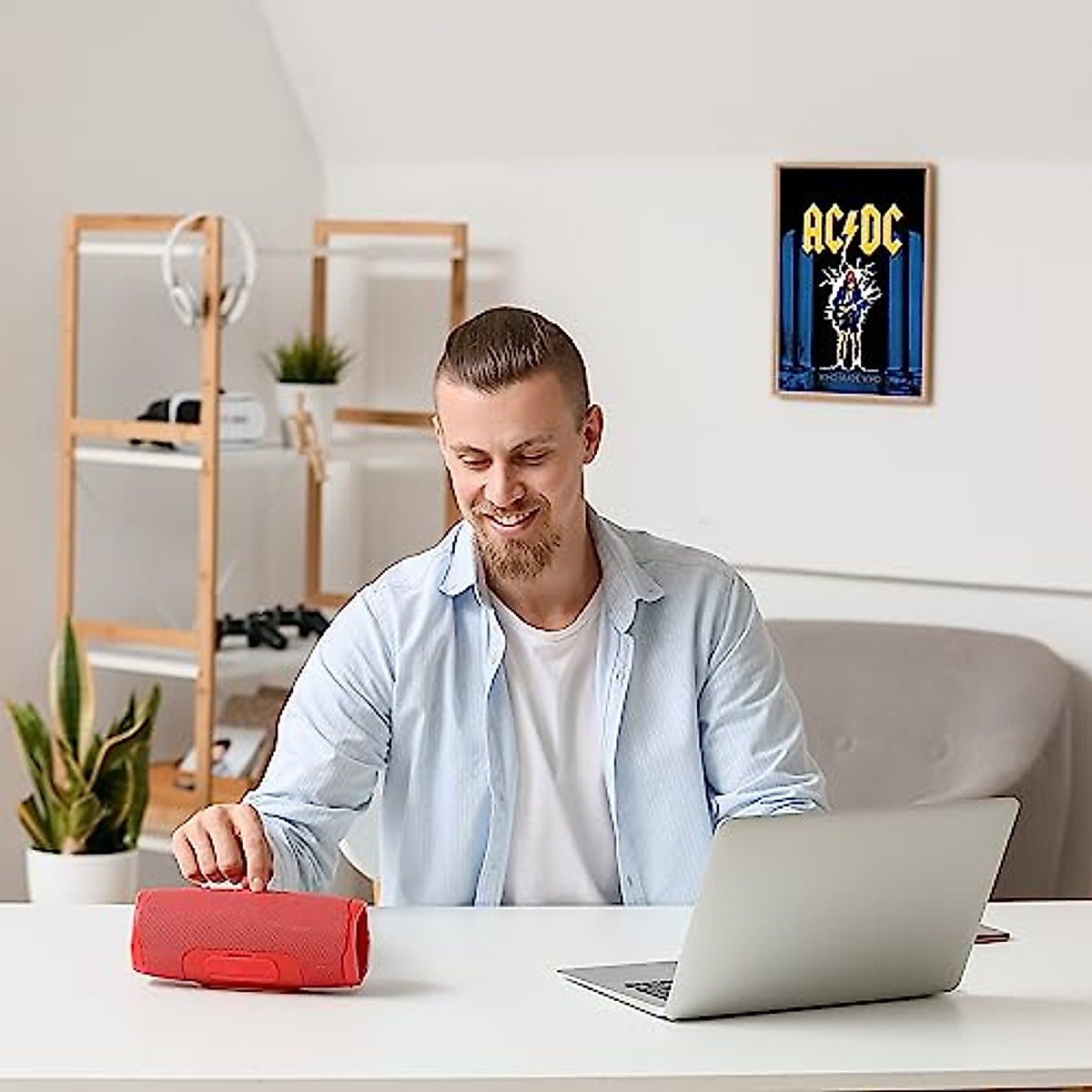 Who Made Who - AC DC Rock Music Decor Wall Art, Our Wall Decor Music Poster is a Great Vintage Decor Art Print For Home Decor, Music Room Decor, Office Decor, Bedroom & Man Cave Decor, Unframed - 8x10