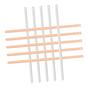 TEHAUX 1 Set Power Generation Materials an Fittings Zinc Tablets Electrode Strip Battery Experiment Materials Anode for Zinc Plating DIY Fruit Battery Materials Experiment Supplies Copper