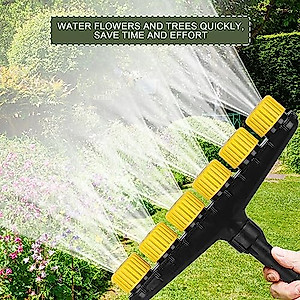 Multi Head Spray Nozzle for Watering Garden and Flowers Watering Can Indoor Plants 1 Gallon Long Spout (Yellow, One Size)