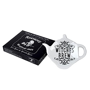 Pacific Giftware Witches Brew Tea Spoon Ceramic Rest Holder