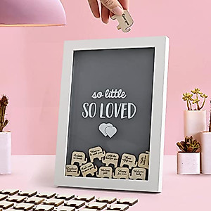 WOMRICH Girl Baby Shower Decorations Elephant Theme Set, Baby Shower Guestbook Elephant Sign Frame, It is a Girl Banners Elephant Garland Paper Lantern Paper Flower Pom Poms (Pink)