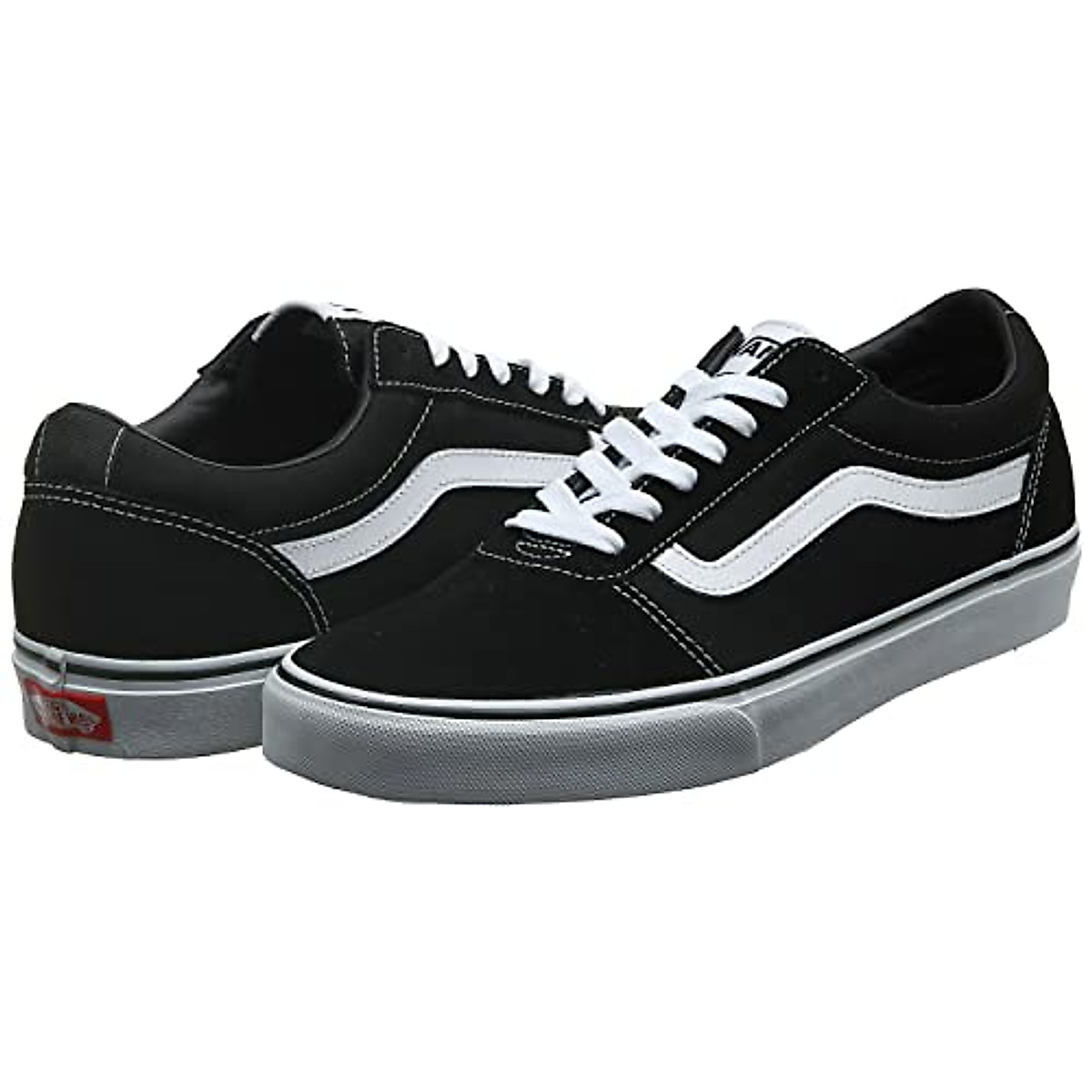Vans Women’'s Ward Low-Top Sneakers, (Suede/Canvas) Black/White Iju, 5 UK 5 UK