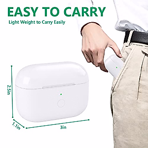 Wireless Charging Case for Airpod Pro, Airpod pro1st Generation Charger Case Replacement with Sync Button and Built-in 660 mAH Battery, No Earbuds Include