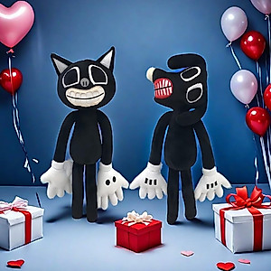 POPRORE Siren Head Plush Toys Cartoon Dog Cartoon Cat Cartoon Rabbit Plush Toys Halloween Christmas Horror Plush Toy for Home Party Gift Birthday Toy (Cat&Dog)