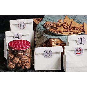 BagDream Paper Lunch Bags 4lb 50Pcs Snack Bags, Craft Bags, Bread Bags, White Sack Lunch Bags Bulk 5x2.95x9.45 Inches Paper Bags