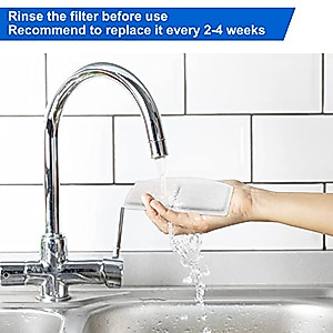 MyfatBOSS Pet Fountain Filter Replacement, 12 Packs Cat Water Fountain Filter, Pet Fountain Carbon Filters Compatible with 100oz/3L Automatic Pet Fountain