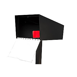 Modern Mailbox, Post Mount Modern Mailbox, Mid Century Mailbox, Vintage Mailbox, Retro Mailbox, Midcentury Mailbox, Contemporary Mailbox (Black/Robin Egg Without Post)