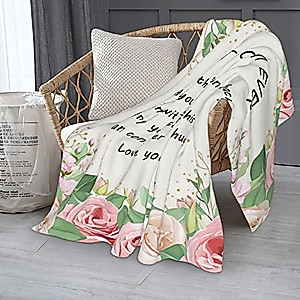 yalinan Gift for Mom, Best Birthday Gift for Mom, Mom Blanket from Daughter Son, 50"×60" Throw Blanket