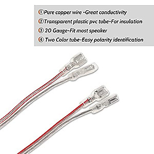 RED WOLF Car Dash Tweeter Speaker Wire Harness Connector Replacement for JBL 2021-2023 Toyota Tacoma, 2008-2013 Toyota Highlander Hybrid, 2006-2011 Rav4, 2004-2009 Prius, 2005-2012 Avalon