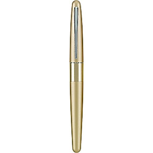 Pilot Metropolitan Collection Fountain Pen, Gold Barrel, Classic Design, Medium Nib, Medium Nib, Black Ink (91119)