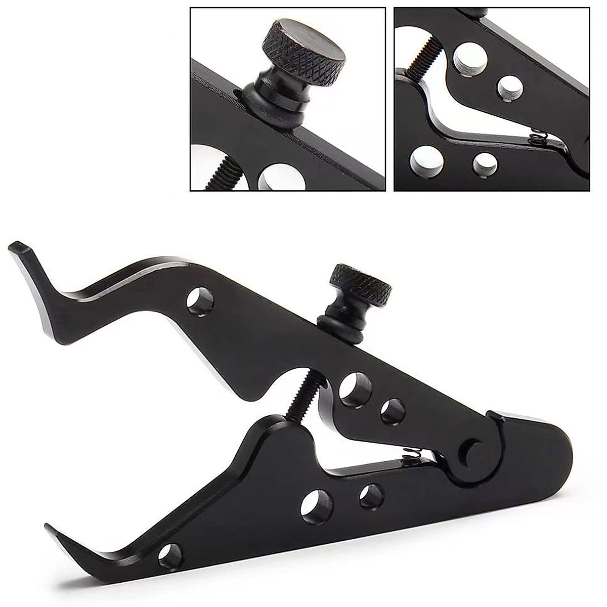 Motorcycle Cruise Control, Motorcycle Throttle Lock, Universal Throttle Assist Wrist/Hand Grip Lock Clamp with Silicone Ring Protect Throttle Control System for Most Any Bike Durabl (1, Black)