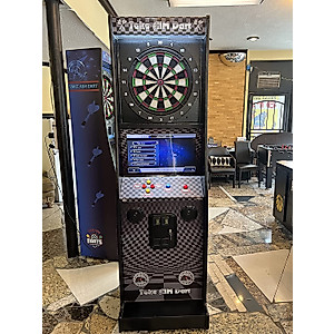 Coin Operated Electronic Dart Board- Heavy Duty for Commercial and Home Use with Both Coin and Free Play Option