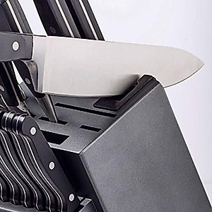 Sabatier Sharpening Edgekeeper Pro 21-Piece Forged Triple Rivet Knife Block Set