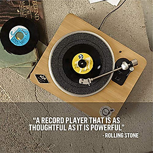House of Marley Stir It Up Wireless Turntable: Vinyl Record Player with Wireless Bluetooth Connectivity, 2 Speed Belt, Built-in Pre-Amp, and Sustainable Materials