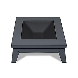 Real Flame 940-GRY Breton Wood Burning Fire Pit, Grey