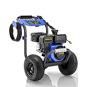 Gas Pressure Washer, ENGiNDOT 3400 PSI 2.6 GPM Gas Powered High Pressure Clean Machine with 212CC 7.0 OHV Engine, Soap Tank, 5 QC Nozzles, CARB Compliant - GPW3400