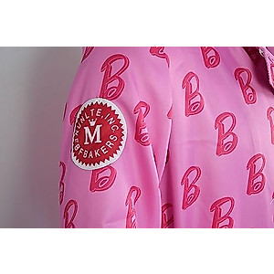 WanXiaoFeng Movie 80s Workout Pink Jumpsuit Costume Women Cosplay Outfit Kids Clothes (Style 1-Kids, X-Large)