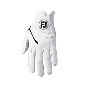 FootJoy TropiCool Gloves, White, Large, Worn on Left Hand