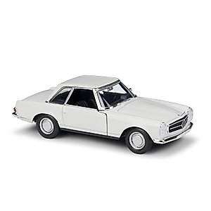LUTPOL Die Casting Diecast 1:24 Car Classic Metal for Mercedes Benz 220/Benz 230SL Model Car Alloy Toy Car for Kids Crafts Decoration Collection Unzip Toy ( Color : 230SL White )