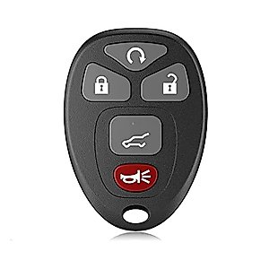 5 Buttons Keyless Entry Remote Control Car Key Fob for Chevy Traverse Tahoe Suburban/Buick Enclave/Cadillac Escalade/07-2016 GMC Acadia Yukon (OUC60270 OUC60221),Set of 1