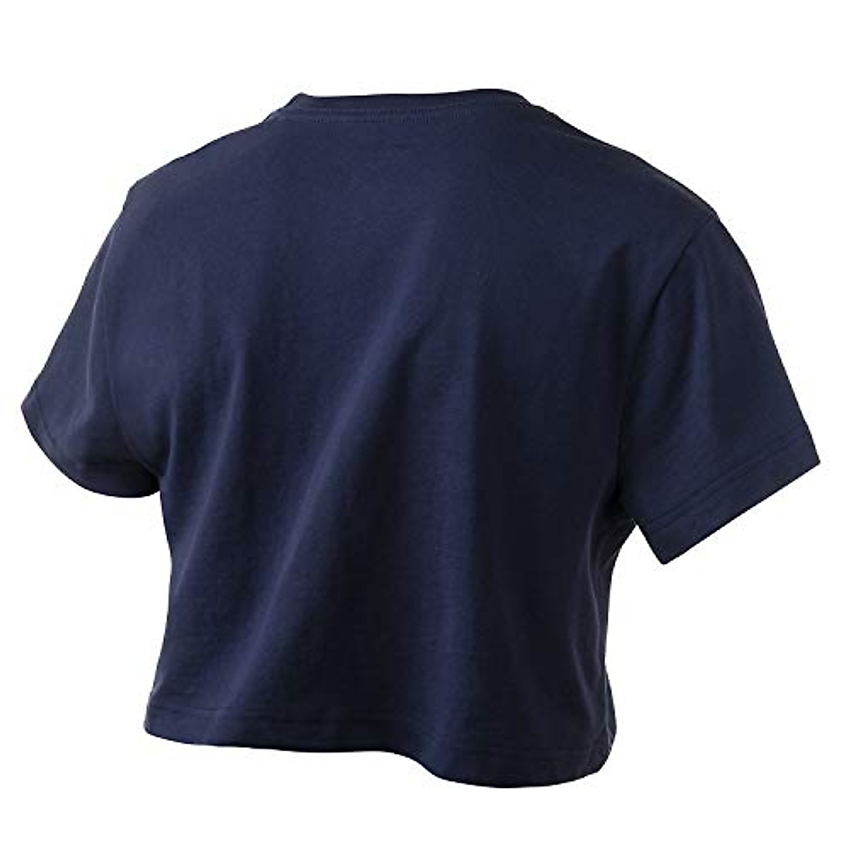 Speedo Women's T-Shirt Short Sleeve Crew Neck Vintage Crop , Speedo Navy , Large