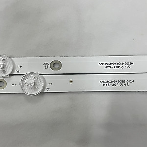 Hetingprotool LED Strips for Insignia TV NS-55DF710NA19 TPT550U2-D072.L LB55135 V0_00 V1_01 E4SW5518RKU LBM550M0501-PJ-4(not fit for NS-50DF710NA19)