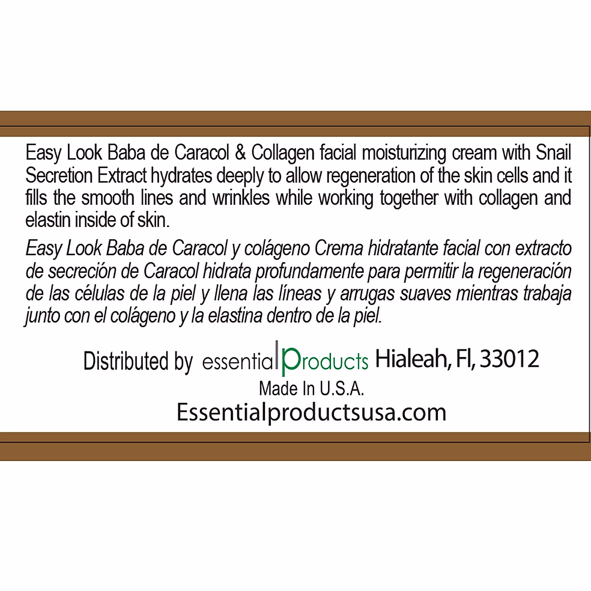 Baba de Caracol Snail Cream With Collagen Regenerating & Firming Cream Crema Regenerante & Reafirmante