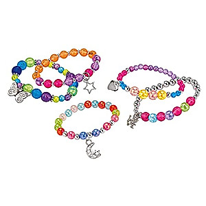 Shimmer 'n Sparkle Charm & Bead Bracelet Maker by CRA-Z-Art – DIY Beaded Charm Friendship Bracelet Making Kit